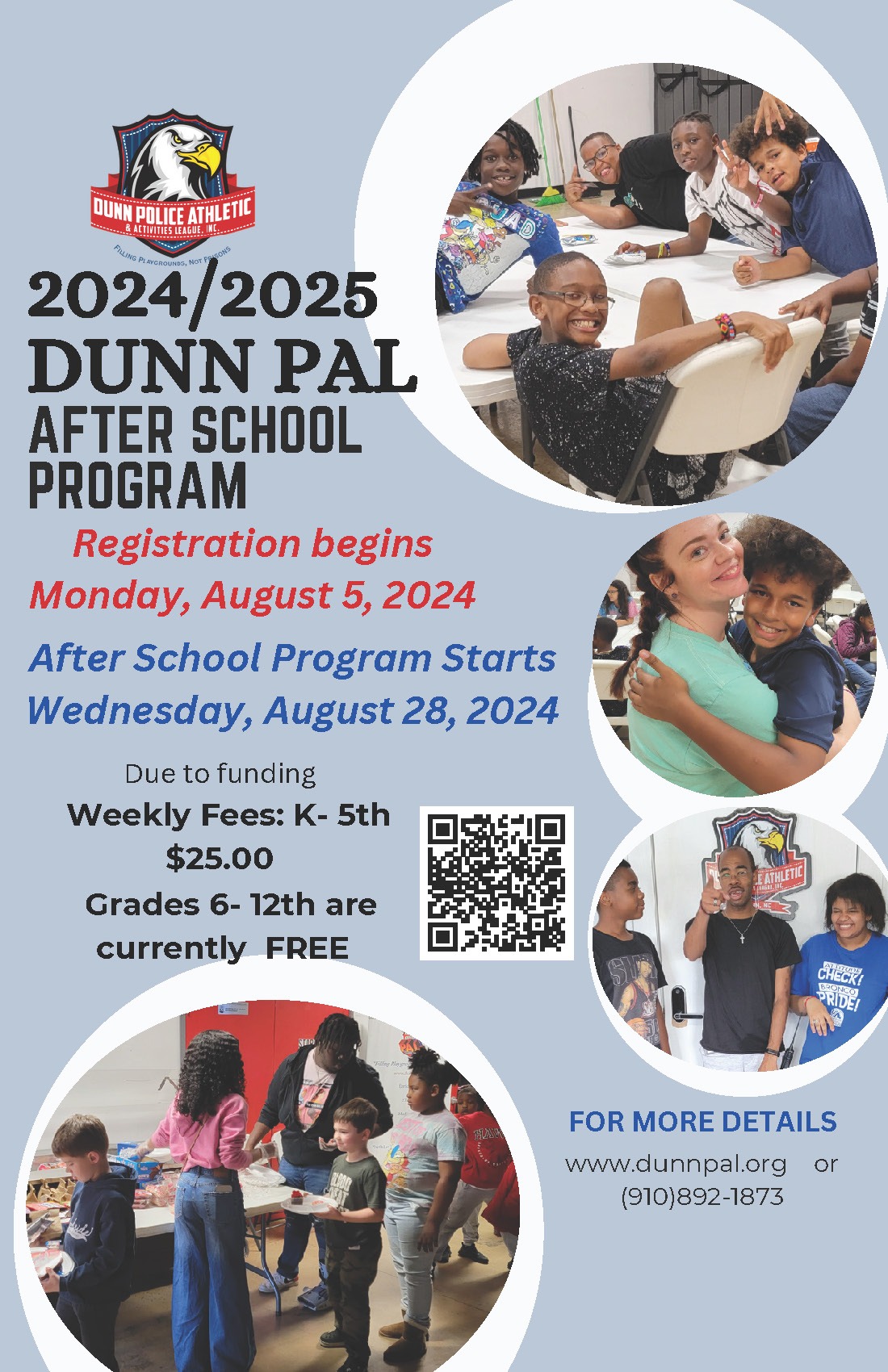 Dunn PAL – 2024-2025 After-school/CCR Program Registration – Dunn ...